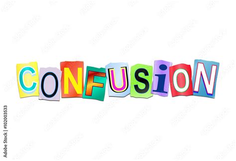 Confusion Word Concept Stock Illustration Adobe Stock