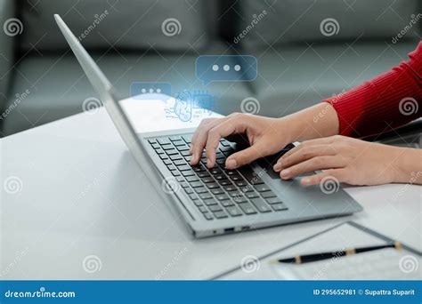 The Concept Of Generative Ai Inputting Commands To Ai To Create A Set Of Results According To