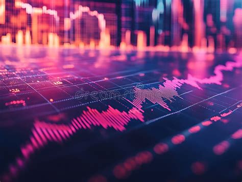 3d Stock Performance Graph With Sharp Contrast And Layers Stock