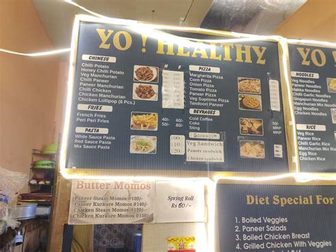 Menu At Yo Healthy Gurugram