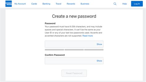 Forgot Password American Express