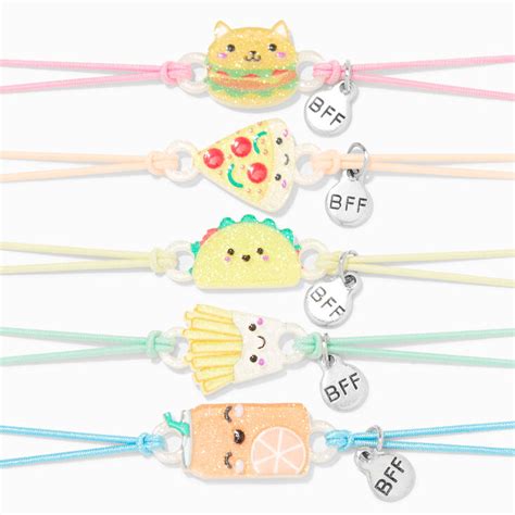 Cute Critter Food Adjustable Friendship Bracelets 5 Pack Claires Us