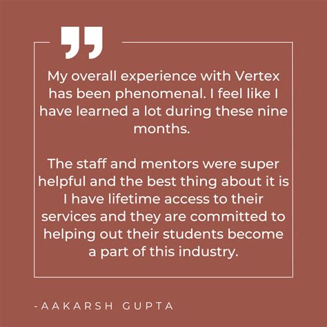 Vertex School On Twitter My Overall Experience With Vertex Has Been Phenomenal I Feel Like I
