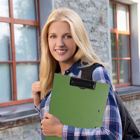 College Supplies Double File Clipboard With Storage Function High