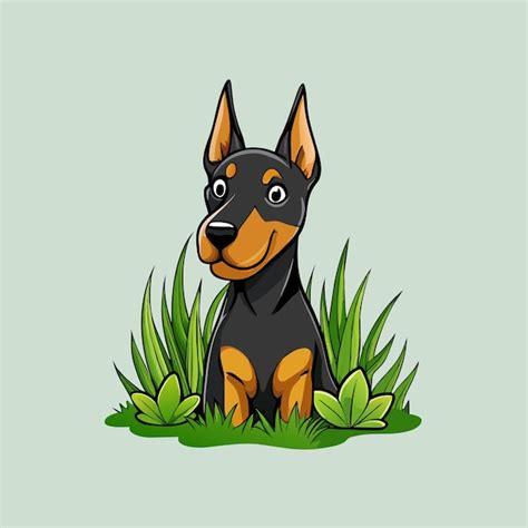 A Dog In The Grass With A Picture Of A Dog In The Grass Premium Ai