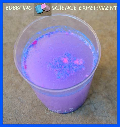 Bubbling Chalk Science Experiment Capri 3