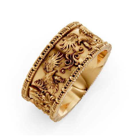 Man Ring Eagle 3d Model By Zarahm