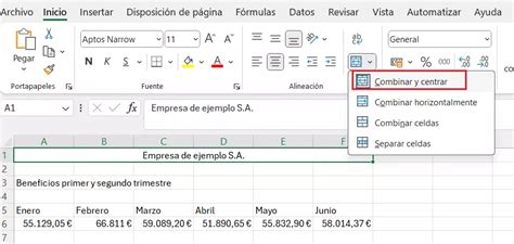 Cómo Combinar Celdas En Excel De Manera Sencilla Ionos México