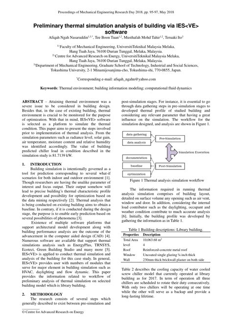 Pdf Preliminary Thermal Simulation Analysis Of Building Via Ies Software