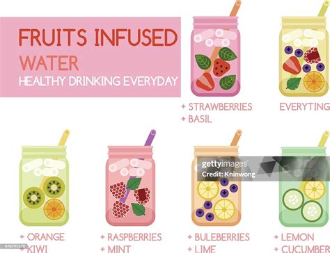 Fruits Infused Water Vector High Res Vector Graphic Getty Images