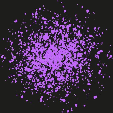 Purple Particle Burst Central Explosion Vector Dust Splash Shape