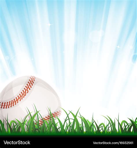 Baseball Field Background Royalty Free Vector Image