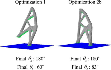 3d Cantilever Beam Supported Surface Area Minimization Optimization