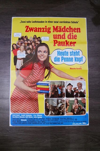 Filmplakat MÄdchen Pauker Penne Erotik Sex Poster Cinema Vintage