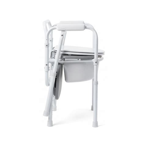 Mckesson 3 In 1 Folding Commode Chair 350 Lb Capacity Adjustable