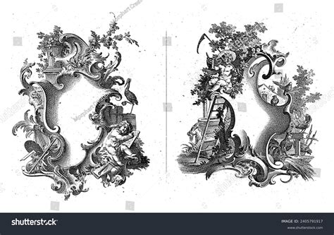 Civilian Peasant Class Johann Esaias Nilson Stock Illustration