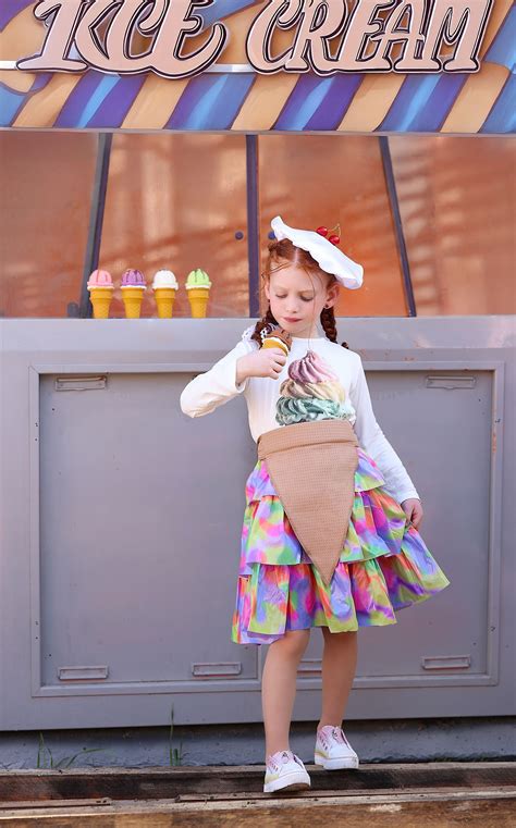 תחפושת גלידה לילדה סופר שיין