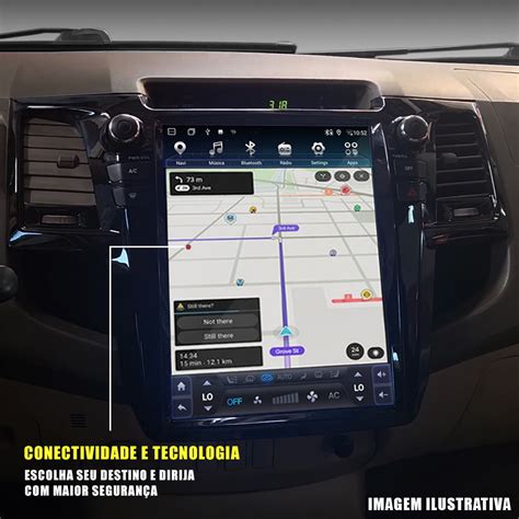 Central Multimídia Tesla 121 Polegadas Hilux Sw4 20102015 Super Premium Dy Auto Parts