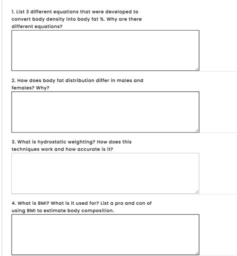 Solved 1 List 3 Different Equations That Were Developed To