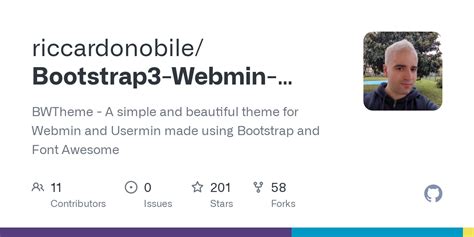 GitHub Riccardonobile Bootstrap Webmin Theme BWTheme A Simple And Beautiful Theme For