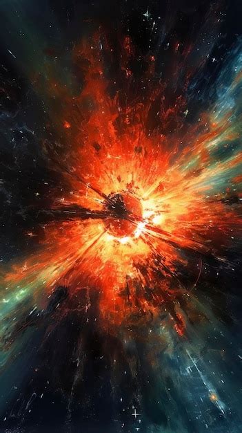 Premium Ai Image Galaxy Explosion Background