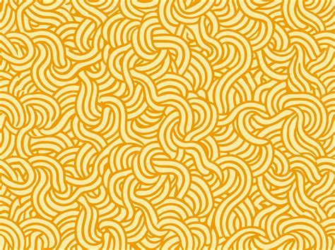Yellow Pattern With Spirals On A Yellow Background Premium Ai Generated Vector