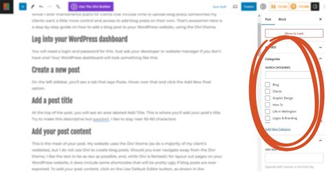 How To Add A Blog Post To Your Wordpress Website Divi