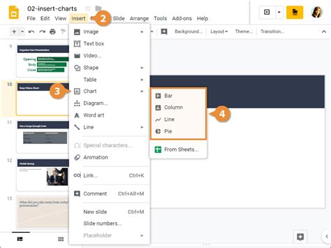 Insert Charts CustomGuide