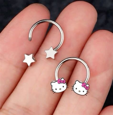 Pin By Jay🧸🪐 On Bling Hello Kitty Jewelry Nose Piercing Piercings