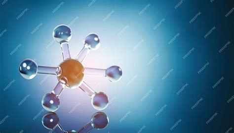 Premium Photo Science Background With Molecula And Atom Model