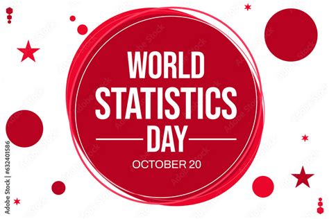 World Statistics Day Wallpaper With Circle And Stars In The Backdrop