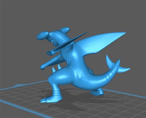 Garchomp Pokemon 3d Print Model 3d Model 3d Printable Cgtrader