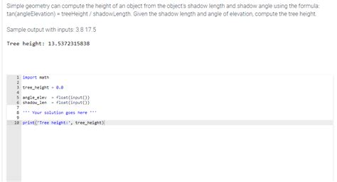 Solved Program Question Simple Geometry Can Compute Chegg