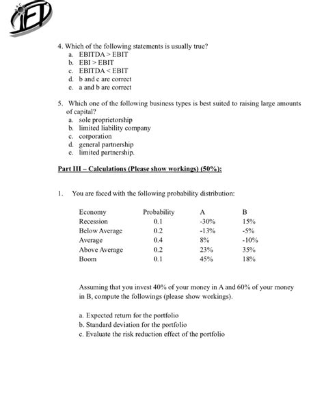 Solved Part I Definition Differentiate The Following Chegg