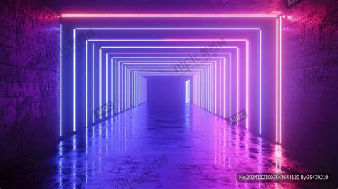 Ai创作图霓虹走廊 霓虹灯过道 霓虹隧道 七彩霓虹灯过道 霓虹灯灯带长廊 霓虹灯隧道 科幻灯光走廊 隧道霓虹灯 霓虹灯场景造型 神秘色彩走廊