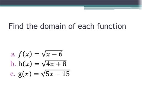 1 Lesson 6 Introduction To Radical Functions Pptx