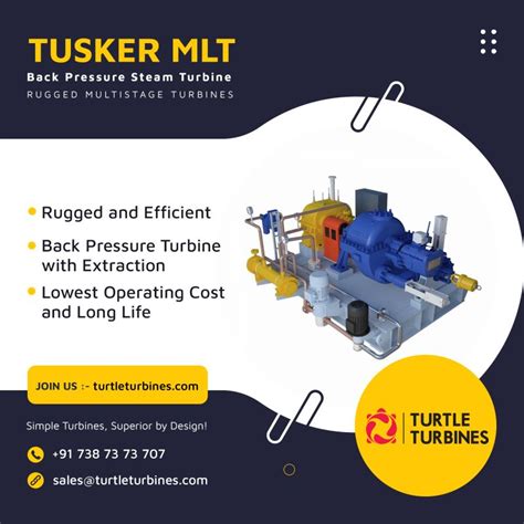 Tusker Mlt Extraction Back Pressure Rugged Multistage Turbines