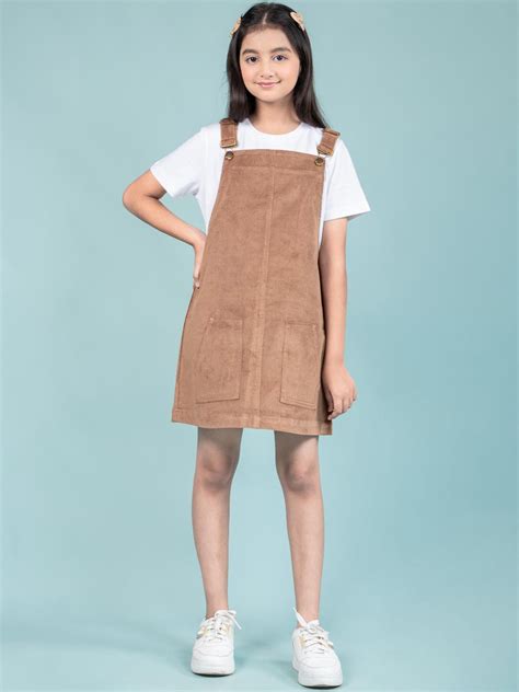 Buy Tweeny Mini Girls Pure Cotton Pinafore Dress Dresses For Girls