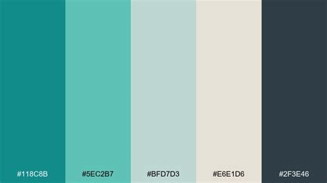 Turquoise Teal Color Combinations 20 Picks Hex