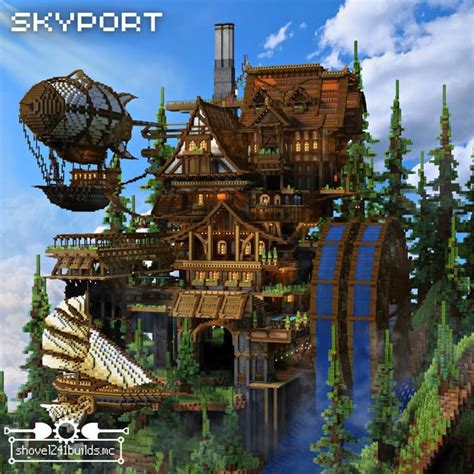 Pin De Obscurrusstar En Minecraft Casa Steampunk Mansión De