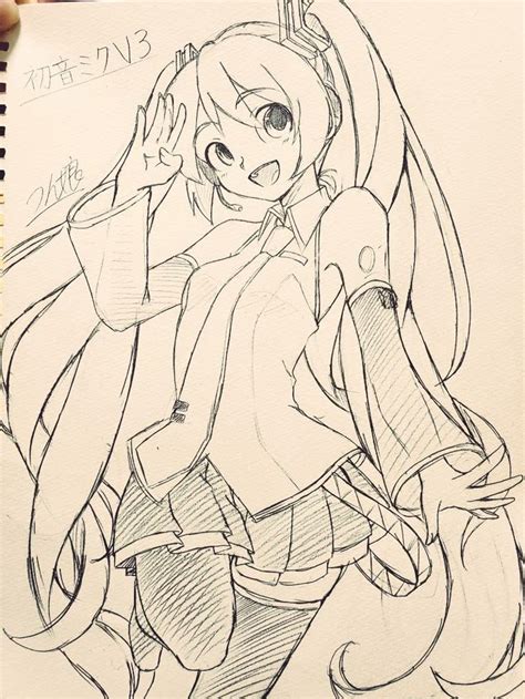 Hatsune Miku Anime Drawing