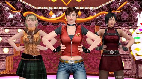 Mmd Very Very Very Ioi Claire Redfield Ada Wong Ashley Graham