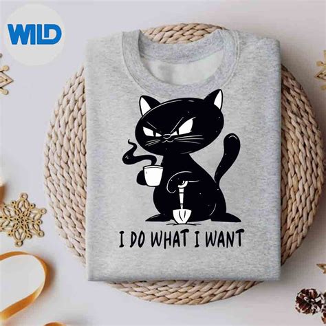 coffee svg i do what i want black cat withe cup coffee svg wildsvg
