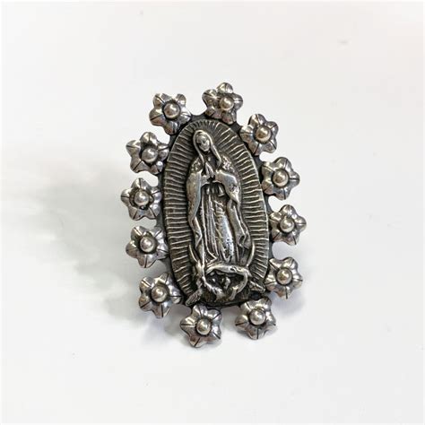 Handmade Virgin Of Guadalupe Ring Craftychica