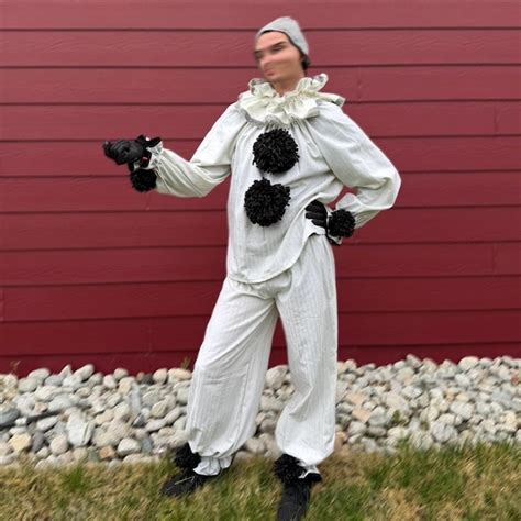 Pierrot Clown Costume Vintage Etsy