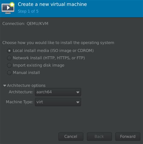 Debian ARM Aarch64 In Virt Manager 0xca7