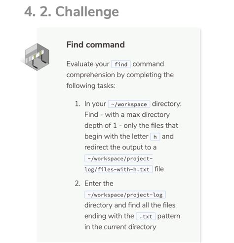 Solved Challenge Find Command Evaluate Your Find Chegg