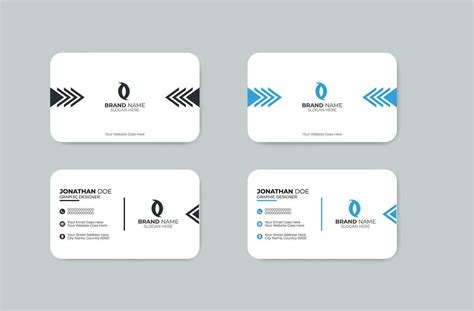 Simple Visiting Card Vector Template 35093200 Vector Art At Vecteezy