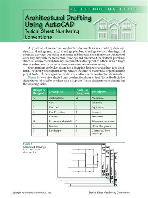 Architectural Drafting Using Autocad Typical Sheet Numbering
