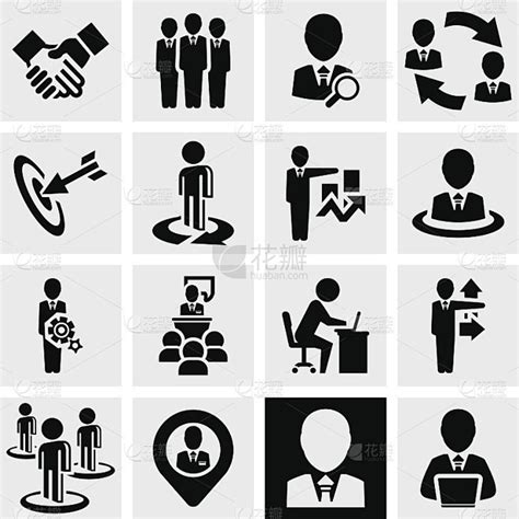 矢量插图的商人图标